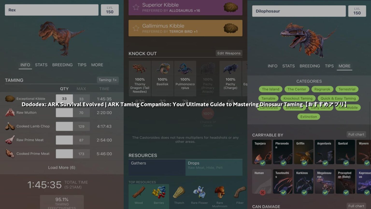 Dododex: ARK Survival Evolved | ARK Taming Companion: Your Ultimate ...